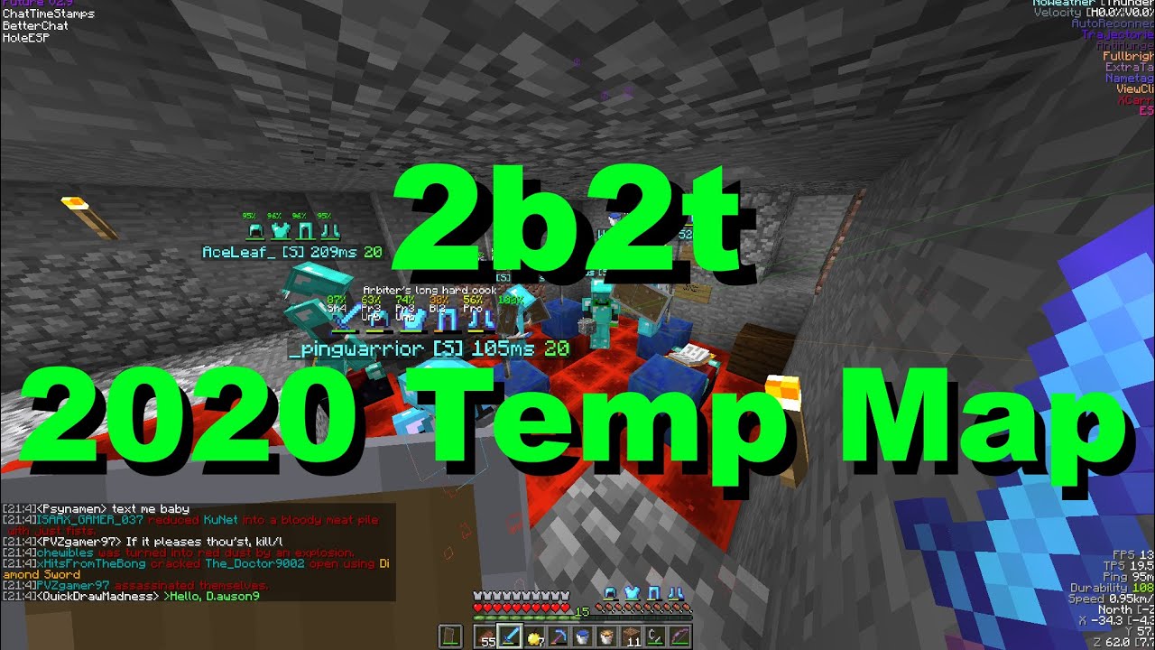 2b2t - 2020 Temp Map PVP - hobune